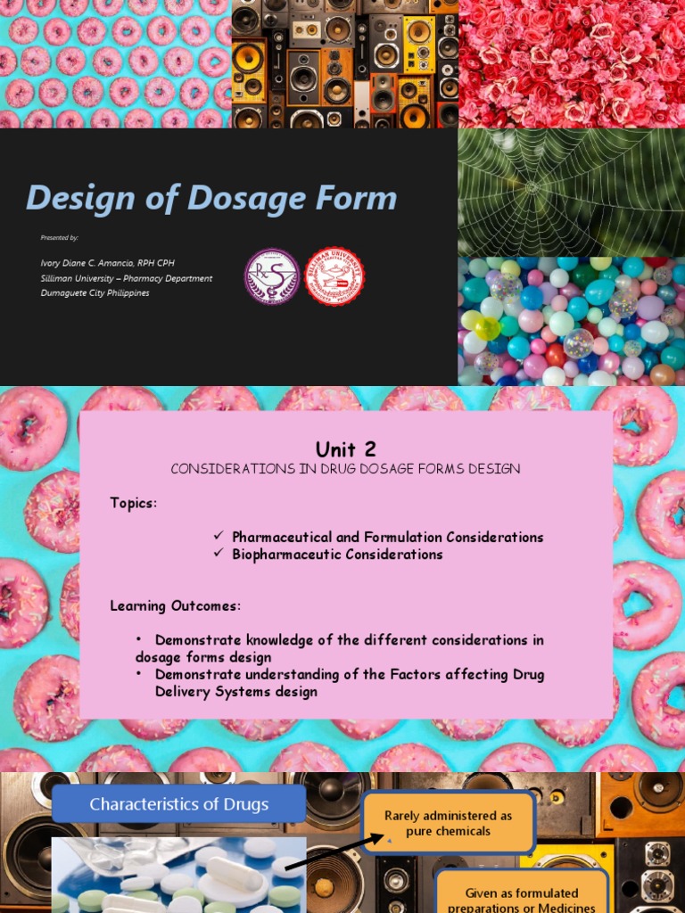 Design of Dosage Form | PDF | Topical Medication | Tablet (Pharmacy)