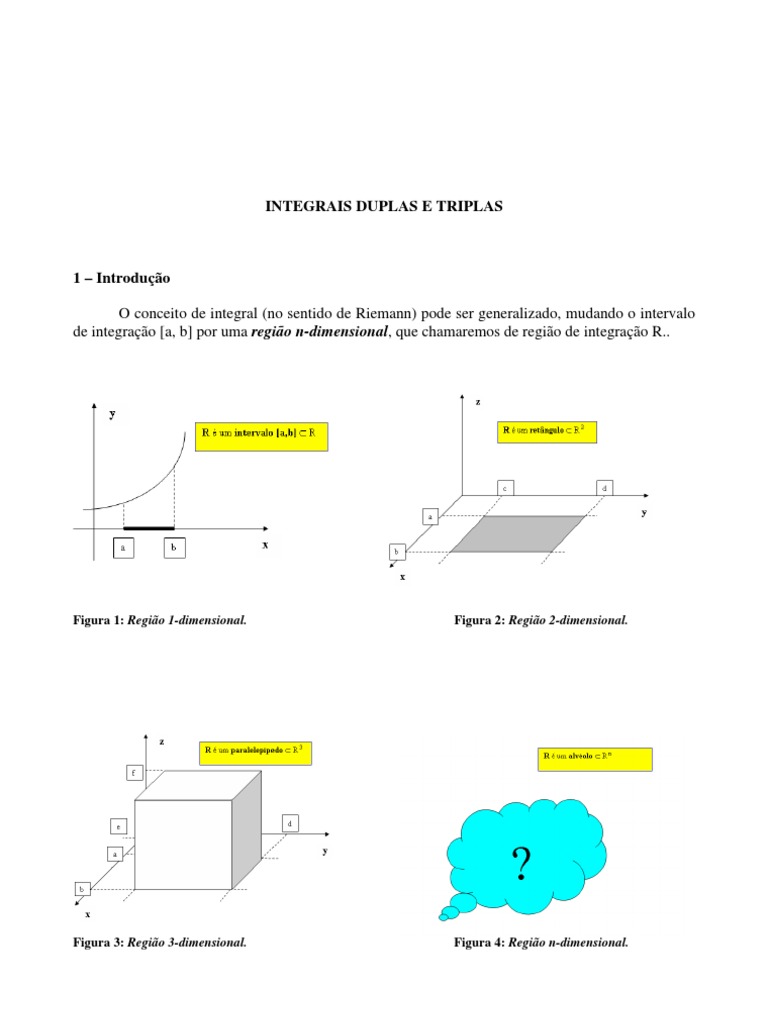 Analise Matematica Integrais Duplas E Triplas Integrante Limite