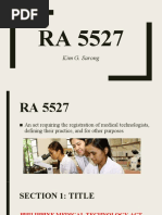RA 5527 and Its Amendments | PDF | Pathology | Medical Laboratory