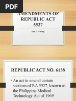 RA 5527 and Its Amendments | PDF | Pathology | Medical Laboratory