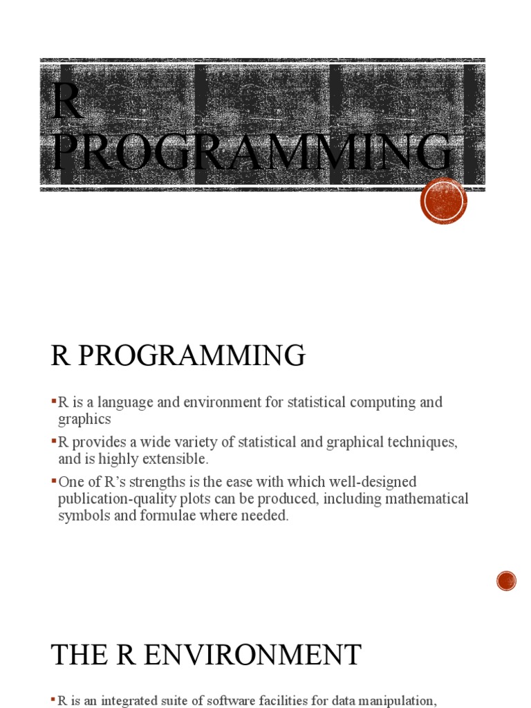 R Programming | PDF | R (Programming Language) | Computer Programming