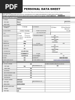 CS Form No. 212 Revised Personal Data Sheet 2 - New | PDF | Passport ...