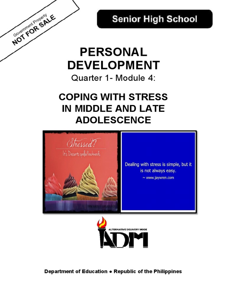 Personal Development Coping With Stress In Middle And Late Adolescence