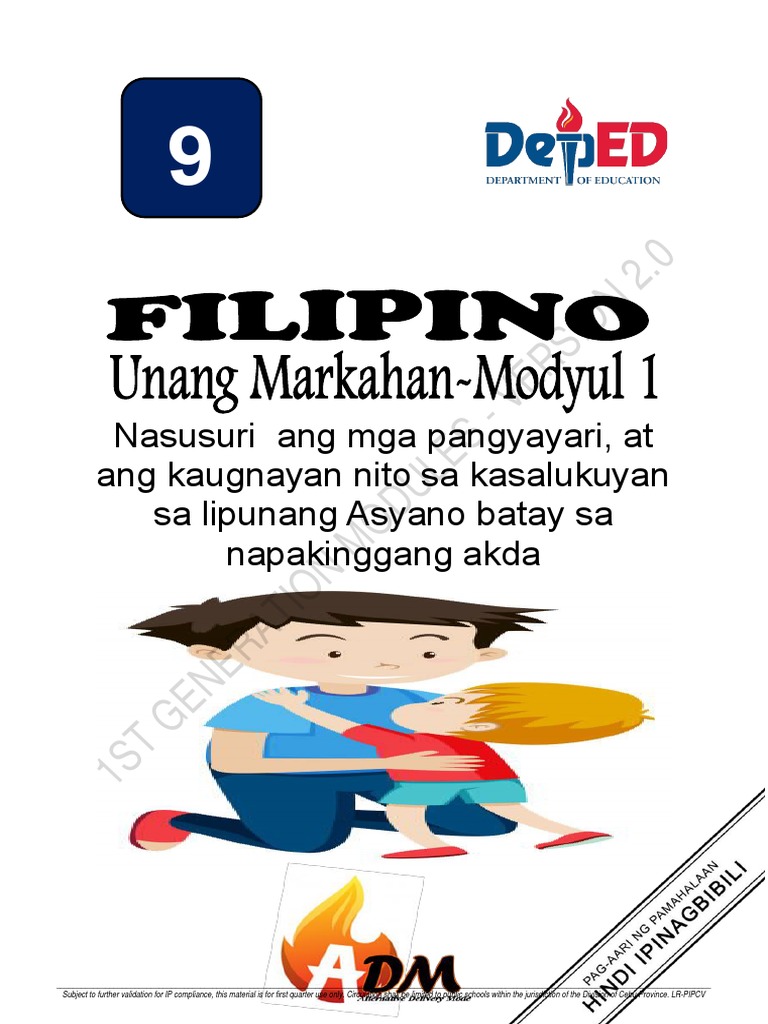 Fil9 Q1 Mod1-Final | PDF