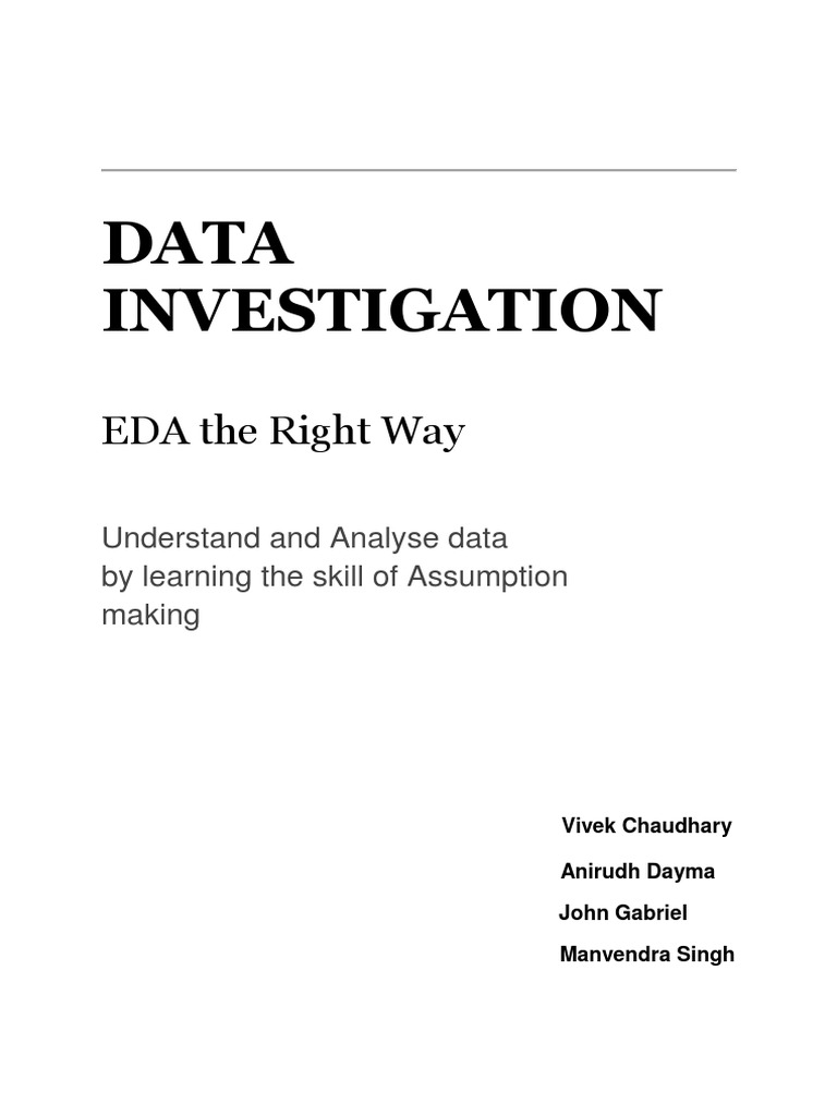 EDA - The Right Way | PDF | P Value | Sampling (Statistics)
