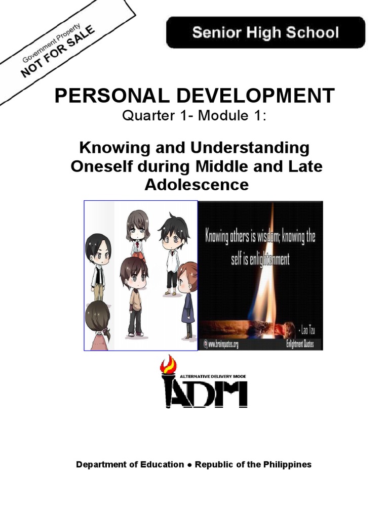 Personal Development: Knowing and Understanding Oneself During Middle ...