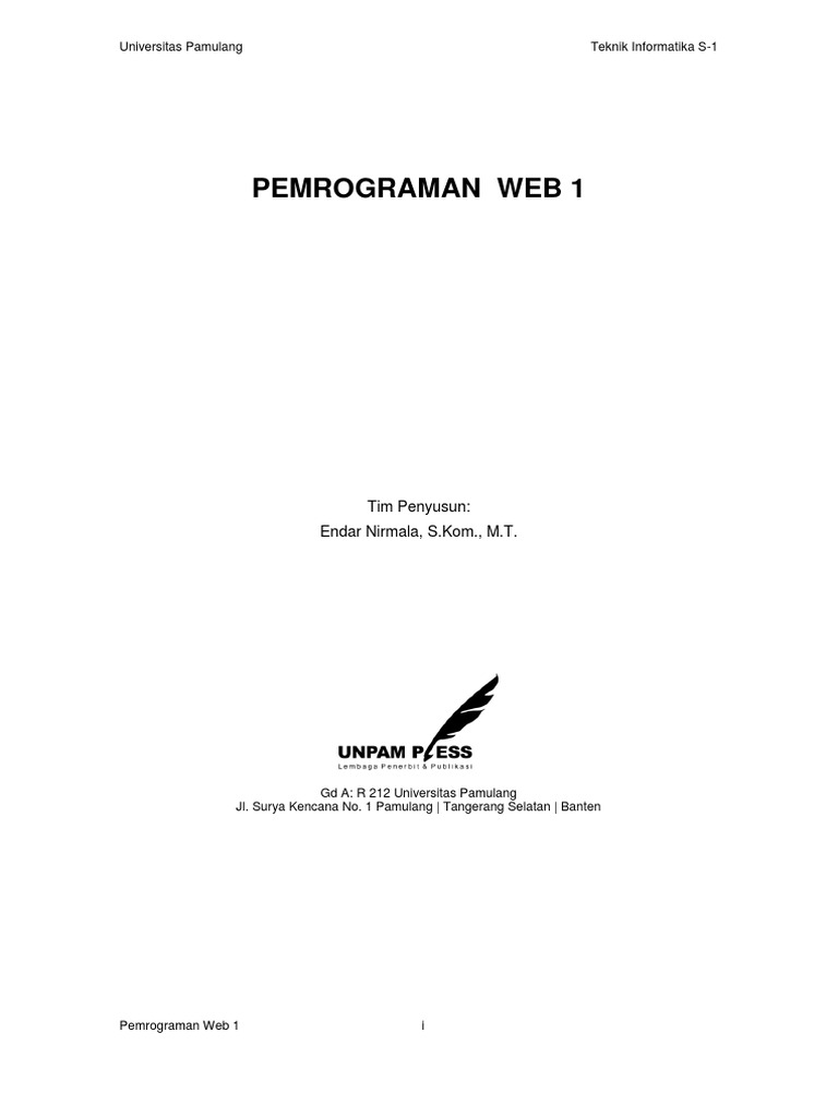 Buku Pemrograman Web | PDF