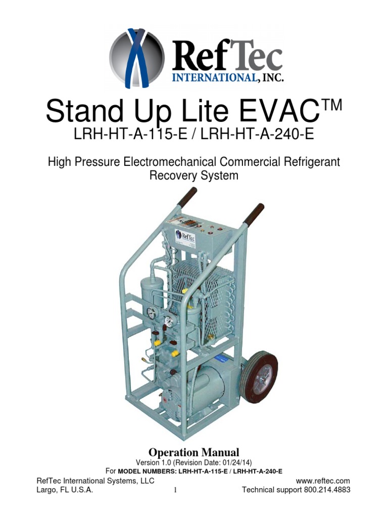 Stand Up Lite EVAC Operation Manual | PDF | Breach Of Contract | Air ...
