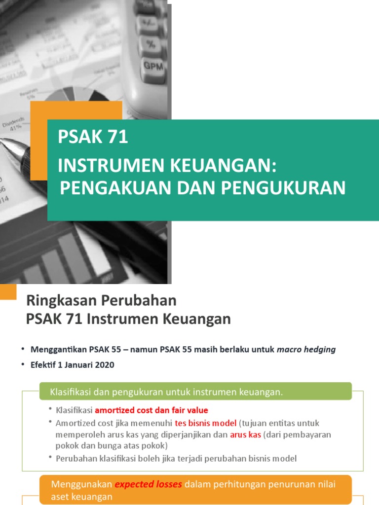 PSAK 71 Instrumen Keuangan 20012020 | PDF