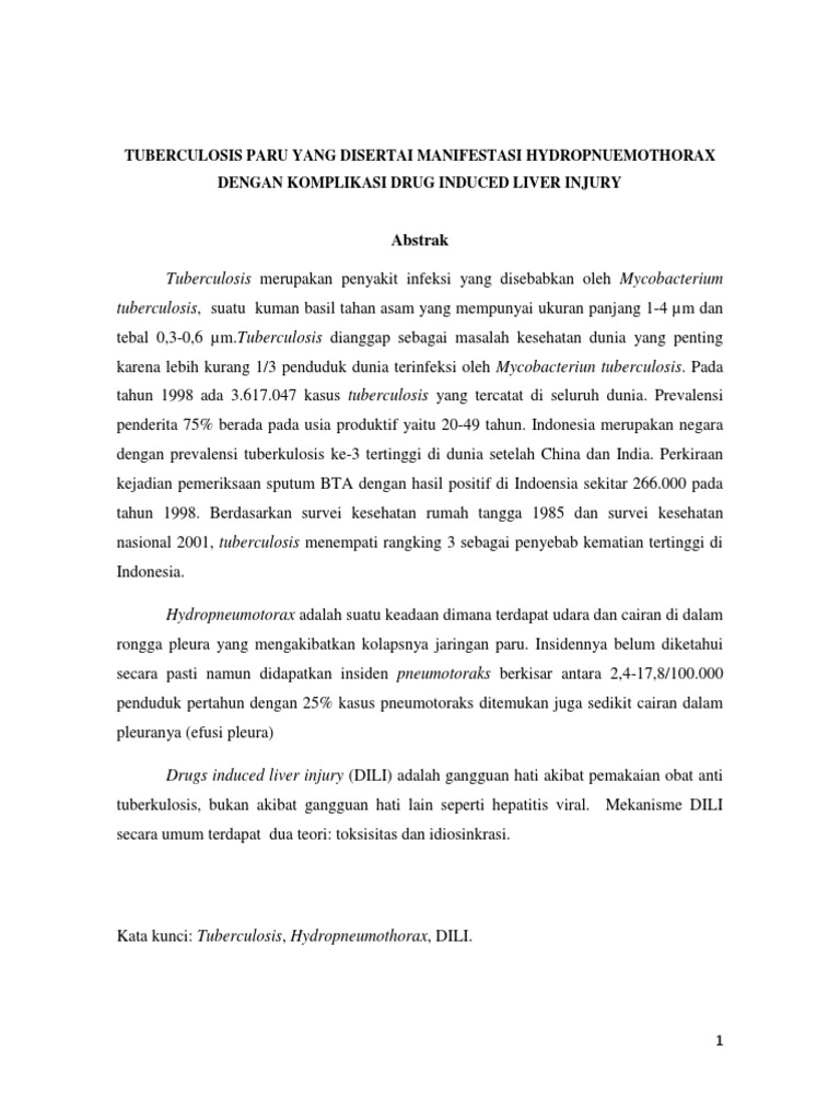 Eko 1 - TB Paru DG Hidropneumothorax | PDF