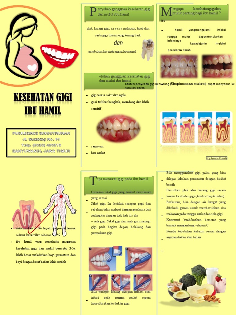 Leaflet Gigi Dan Mulut Ibu Hamil | PDF