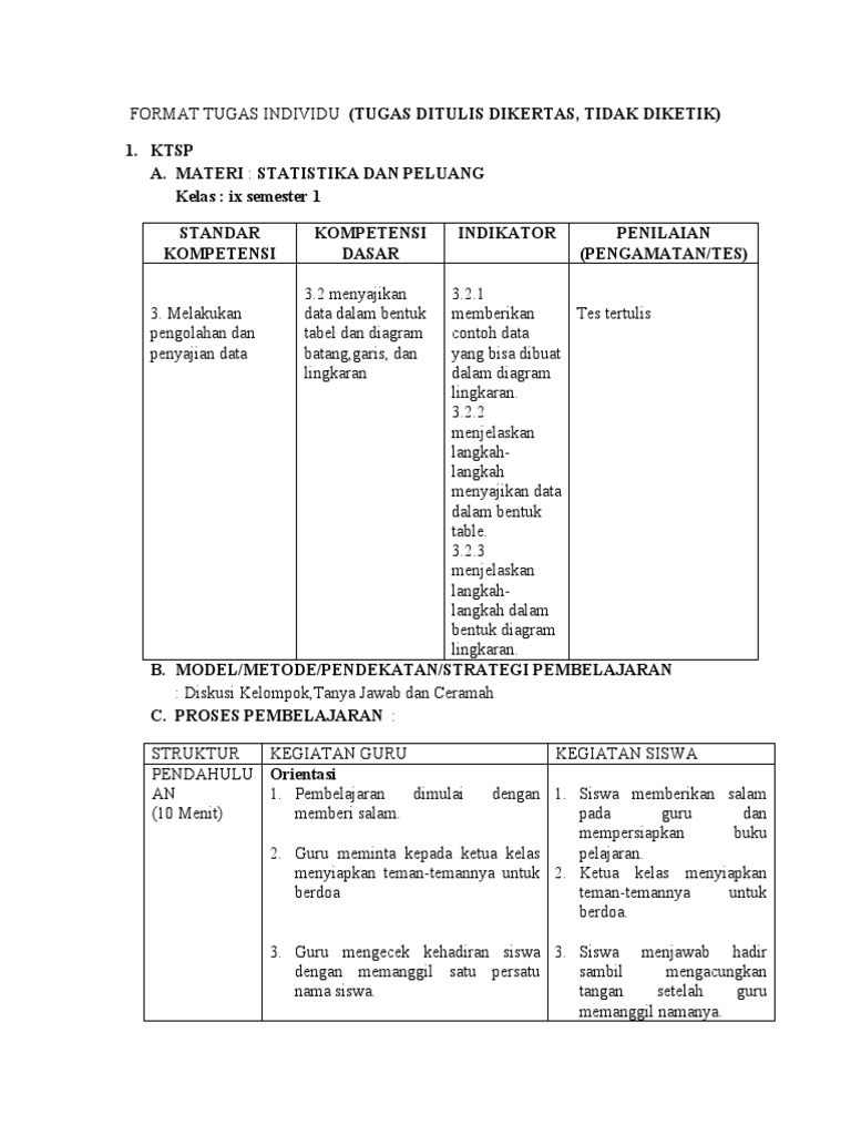 Format Tugas TELAAH | PDF | Karier & Perkembangan