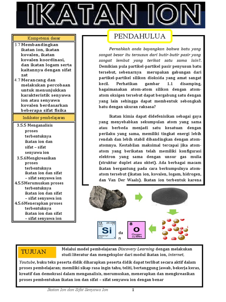 Struktur Kristal NaCl dalam Ikatan Ion | PDF