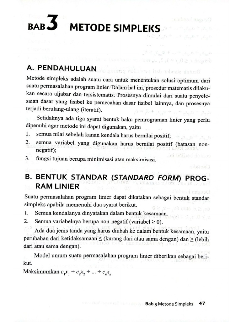 Metode Simpleks | PDF