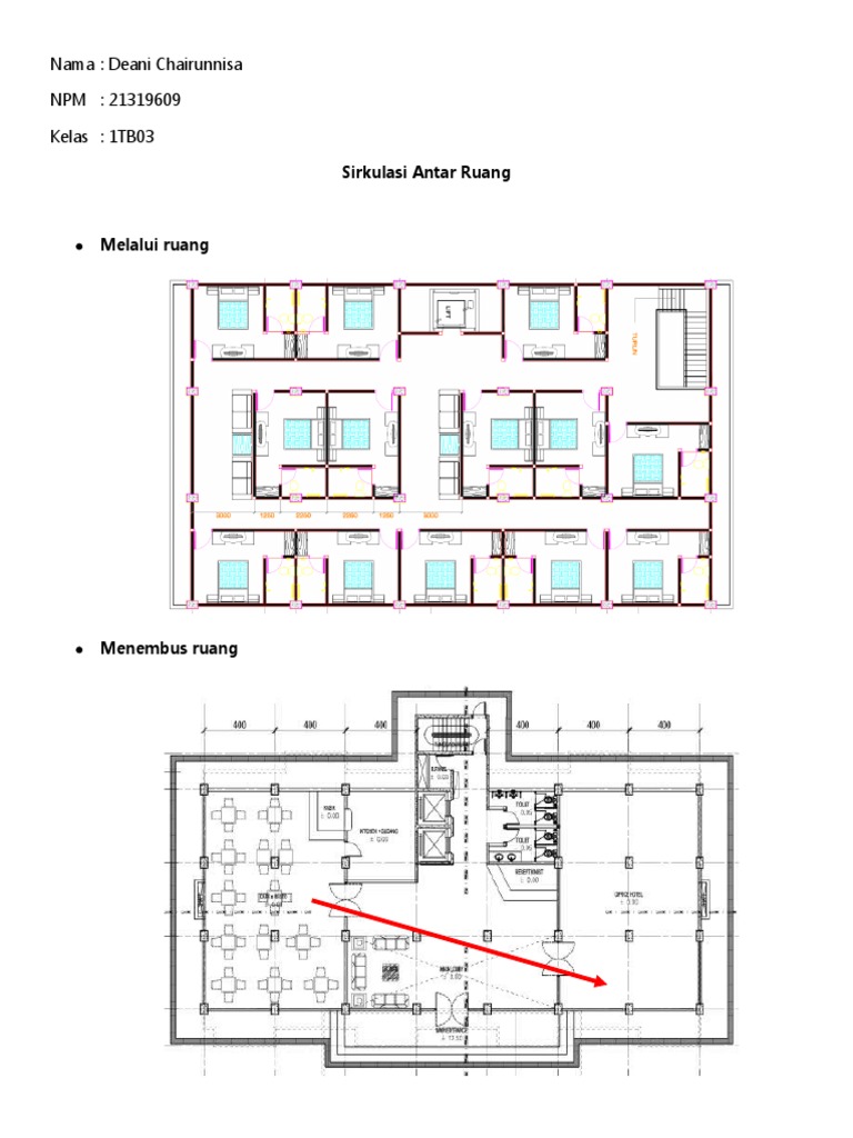 Teori Arsi Sirkulasi Antar Ruang | PDF