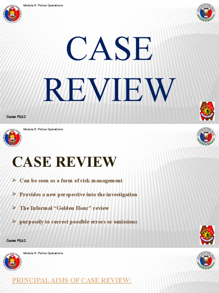 Case Review in Police Operations | PDF