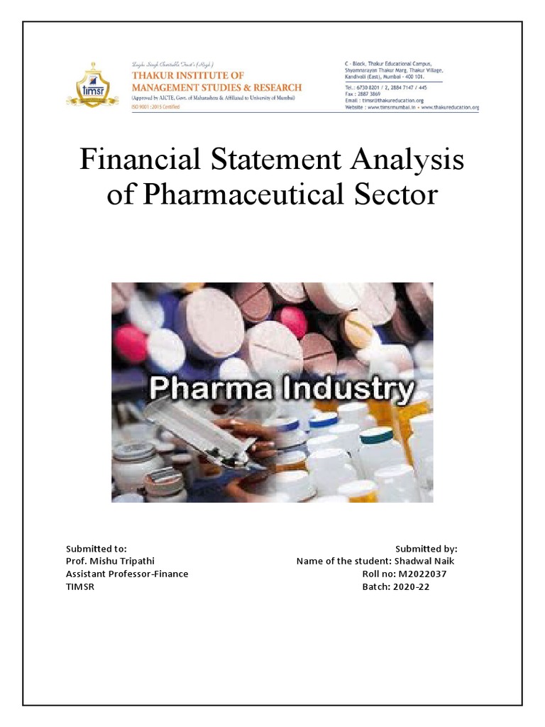 Introduction To Pharmaceuticals Sector | PDF | Return On Equity ...