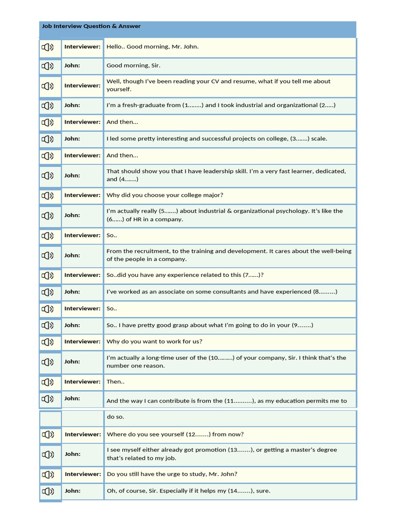 Job Interview Dialogue #1-Dikonversi | PDF