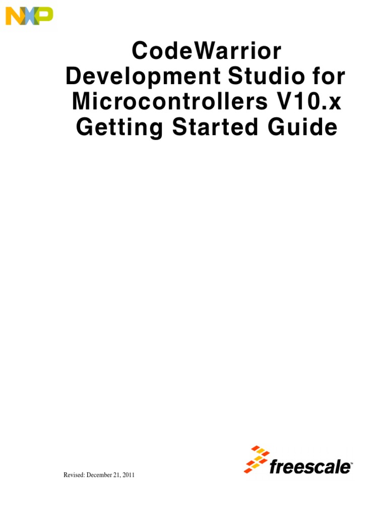 Codewarrior Development Studio For Microcontrollers V10.X Getting Started Guide | PDF ...