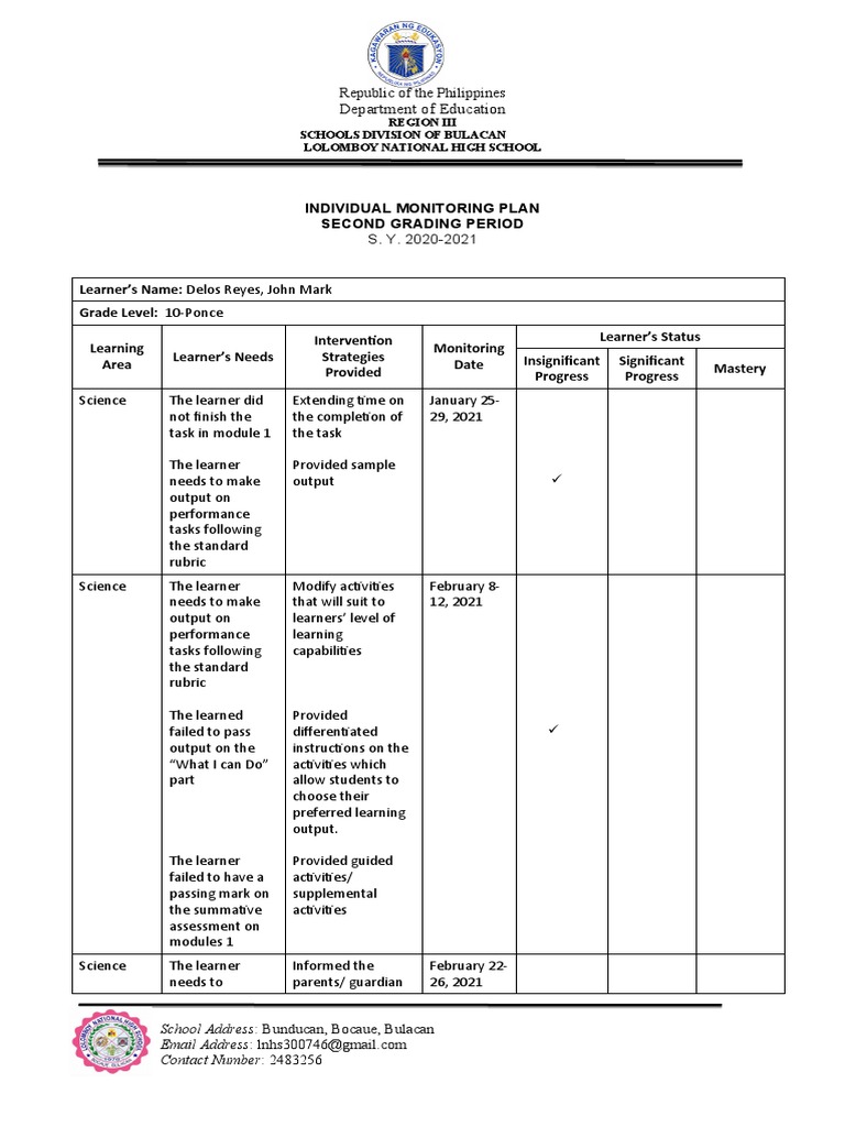 Ilmp 2nd Quarter Roque Ponce | Download Free PDF | Learning | Differentiated Instruction