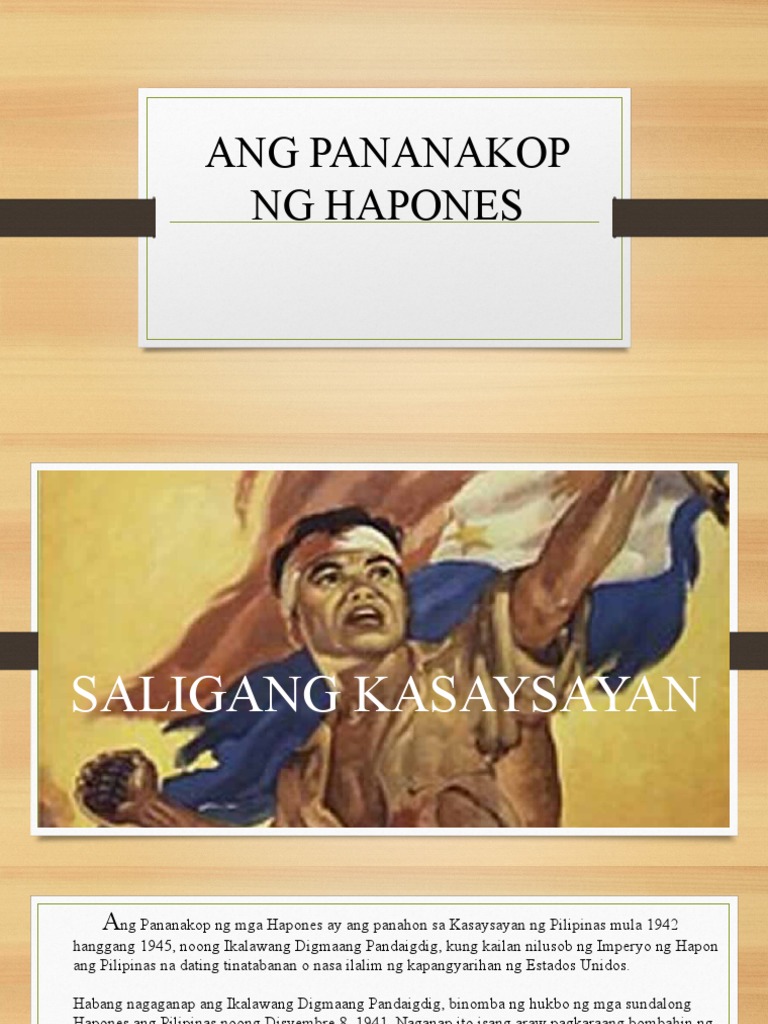 Ang Pananakop NG Hapones | PDF