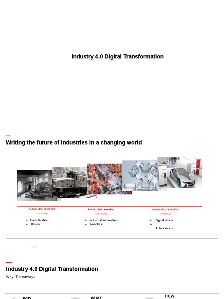 Industry 4 0 Digital Transformation Pdf Analytics Logistics
