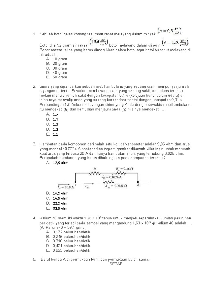 Soal Simak Ui 2019-2020 | PDF