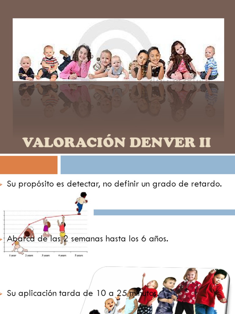 Valoración DENVER LL | PDF | Prueba (evaluación) | Especialidades Medicas