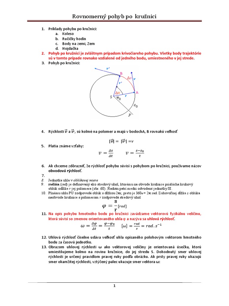 Rovnom Poh Po Kruznici | PDF