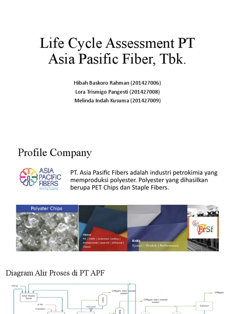 Life Cycle Assessment PT Asia Pasific Fiber | PDF