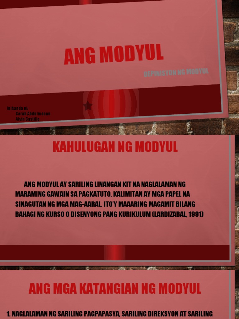 Ang Modyul | PDF