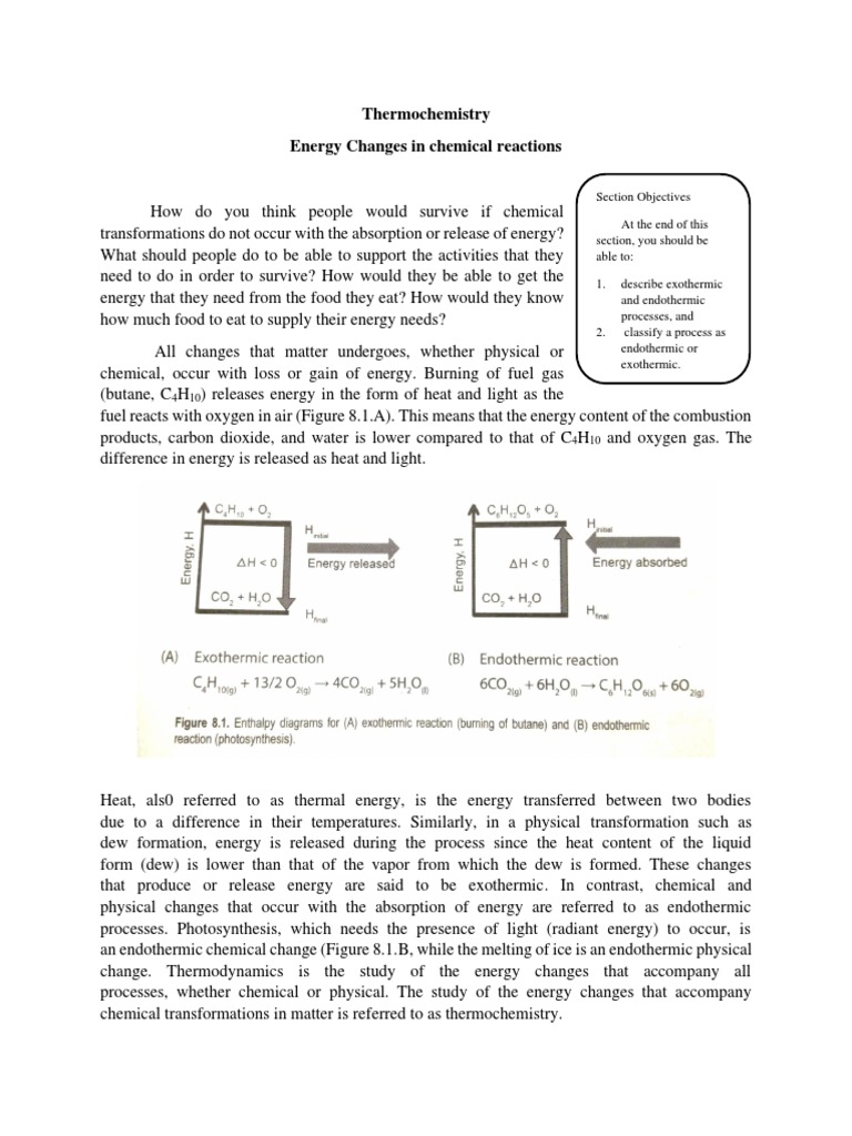 Week 007 Module Thermochemistry | PDF | Mole (Unit) | Enthalpy