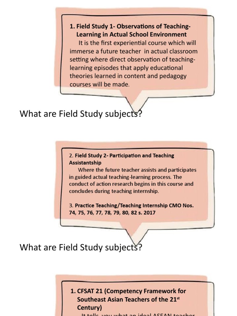 What Is Field Study | PDF | Learning | Teachers