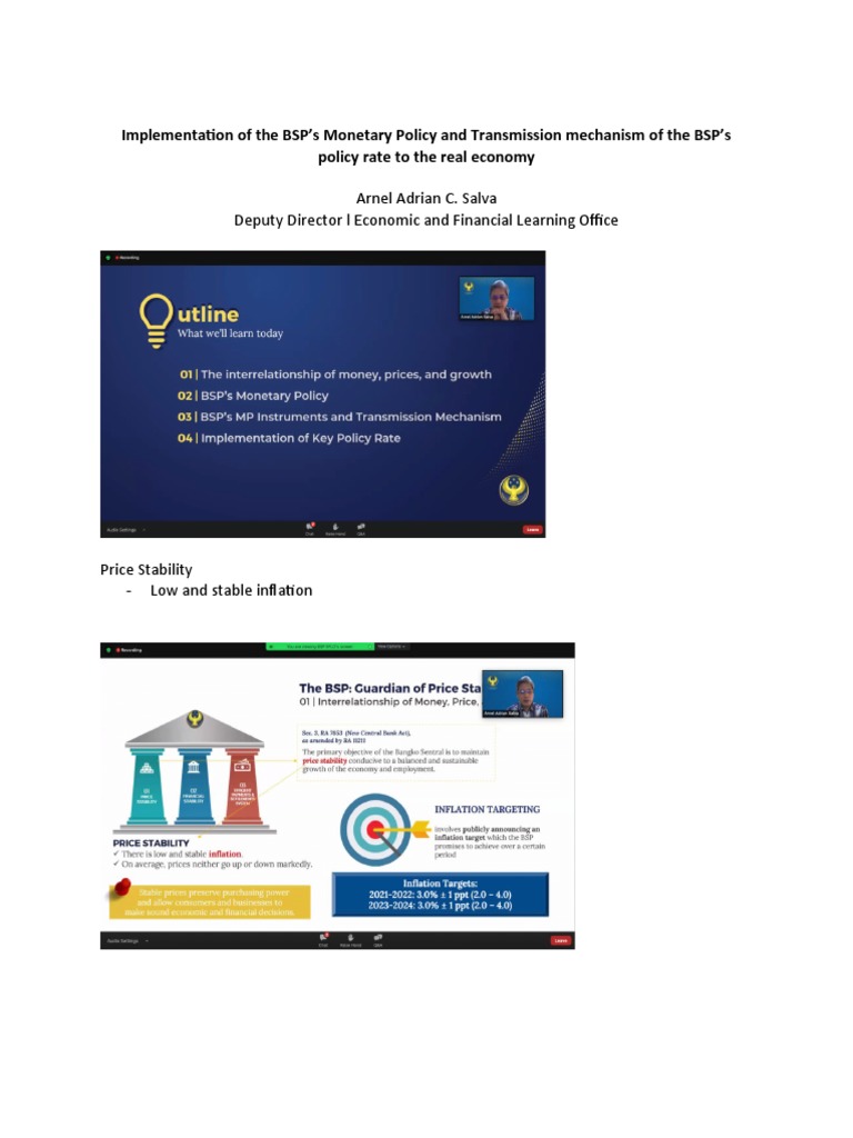 BSP Notes 2nd Session | PDF