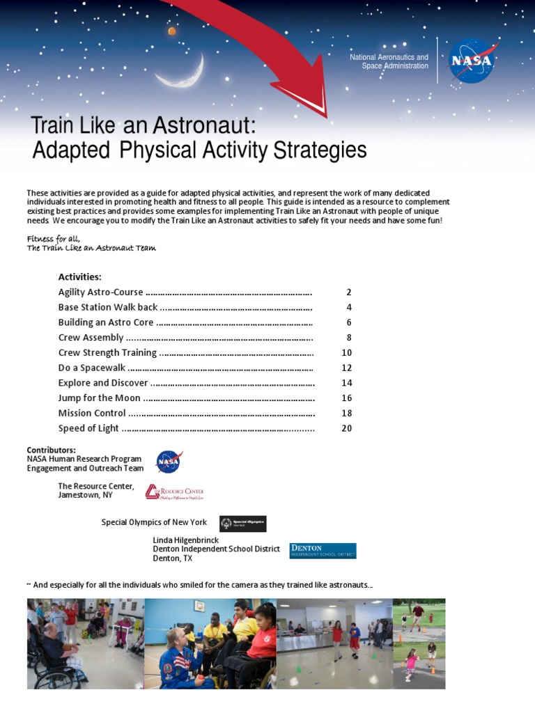 Train Like An Astronaut: Adapted Physical Activity Strategies | PDF