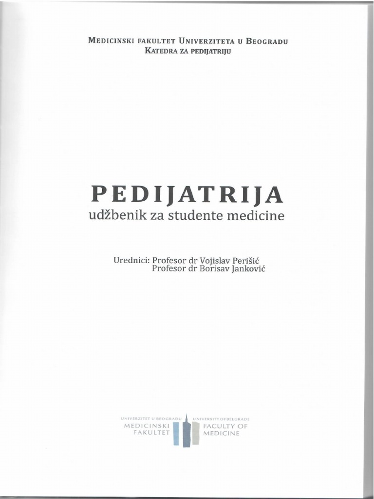 Pedijatrija 2019 Sadrzaj | PDF