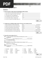 Life Vision Pre-Intermediate Unit Test 2 B | PDF