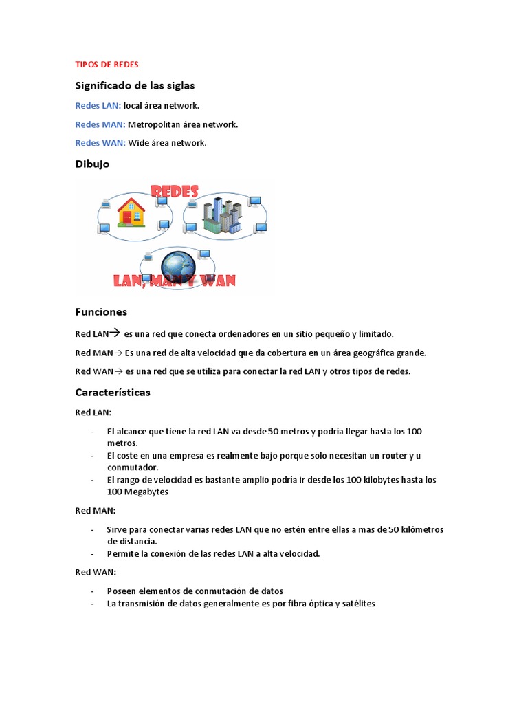 Tipos de Redes | PDF