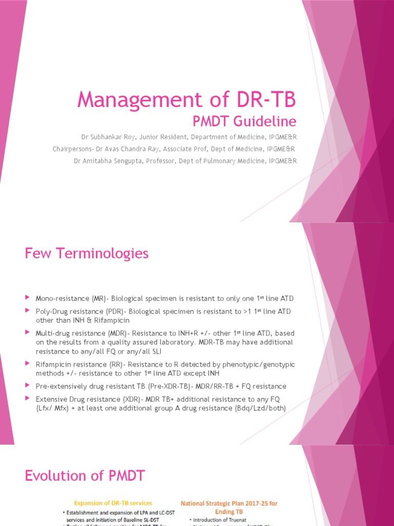 Management of DR-TB: PMDT Guideline | PDF | Tuberculosis | Chemistry