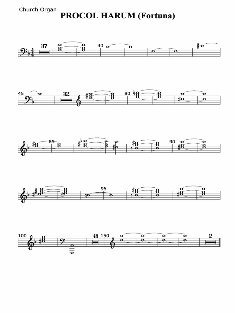 Church Organ PROCOL HARUM - Fortuna | PDF