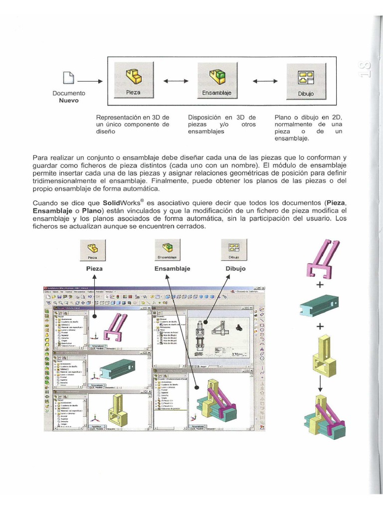 SolidWorks Práctico I (Pieza, Ensamblaje y Dibujo) | PDF