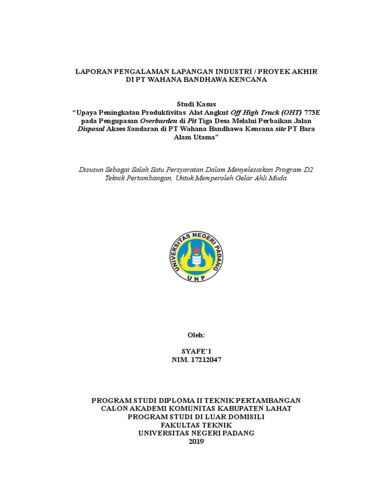 Cover Dan Halaman Pengesahan | PDF