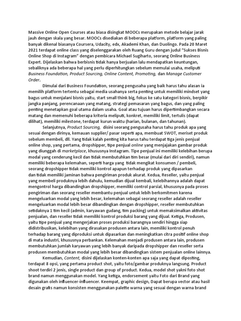 LTM MPKT - MOOCs - 2006592436 | PDF