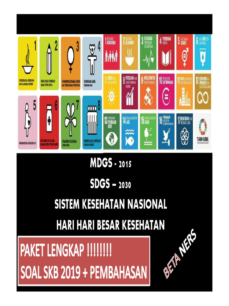 MDGS, SDGS, SKN, HKN, Soal Latihan | PDF | Ilmu Sosial