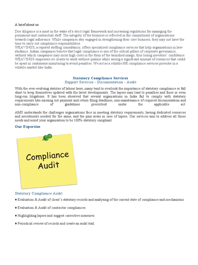 Company Introduction: Compliance Consultancy | PDF | Regulatory ...