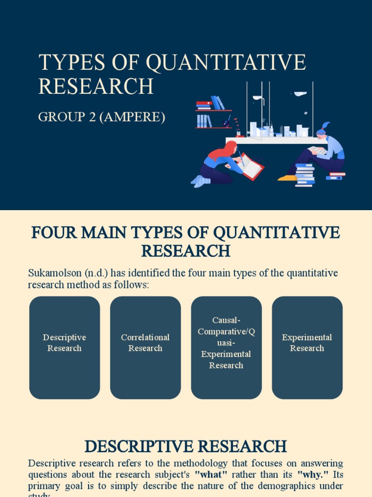 Types of Quantitative Research | PDF | Experiment | Quantitative Research
