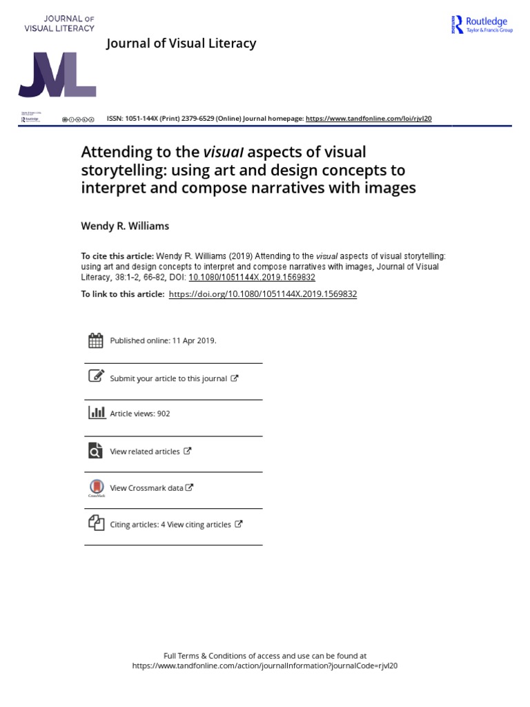 Attending To The Visual Aspects Of Visual Storytelling Using Art And