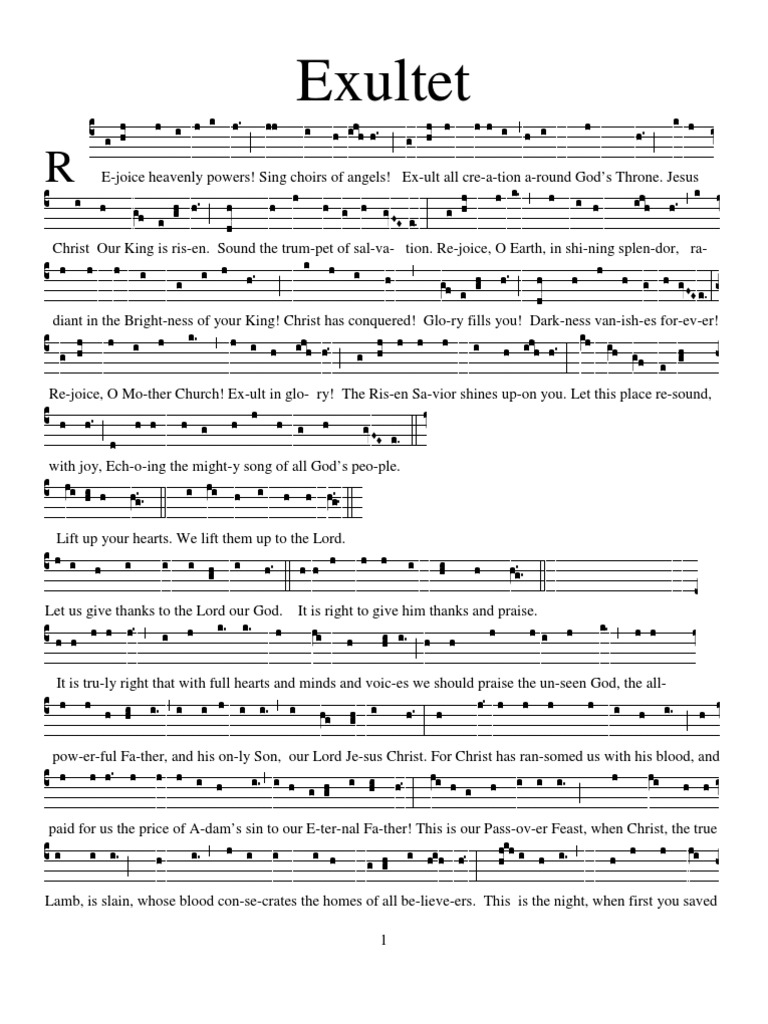 Microsoft Word - Exsultet Missal | Religious Behaviour And Experience ...