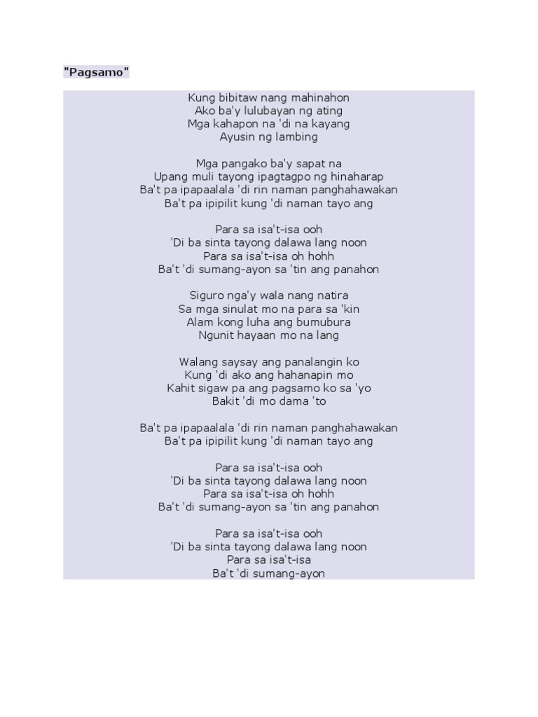 Arthur Nery Lyrics | PDF