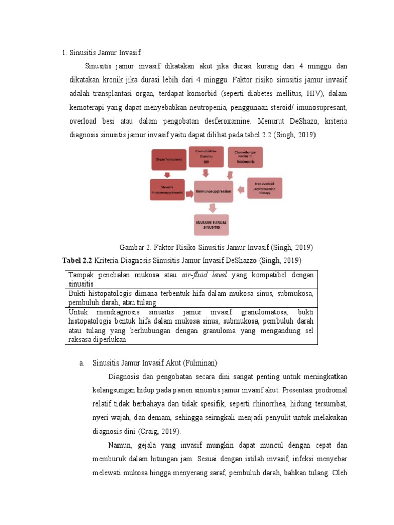 Sinusitis Jamur Invasi1 | PDF